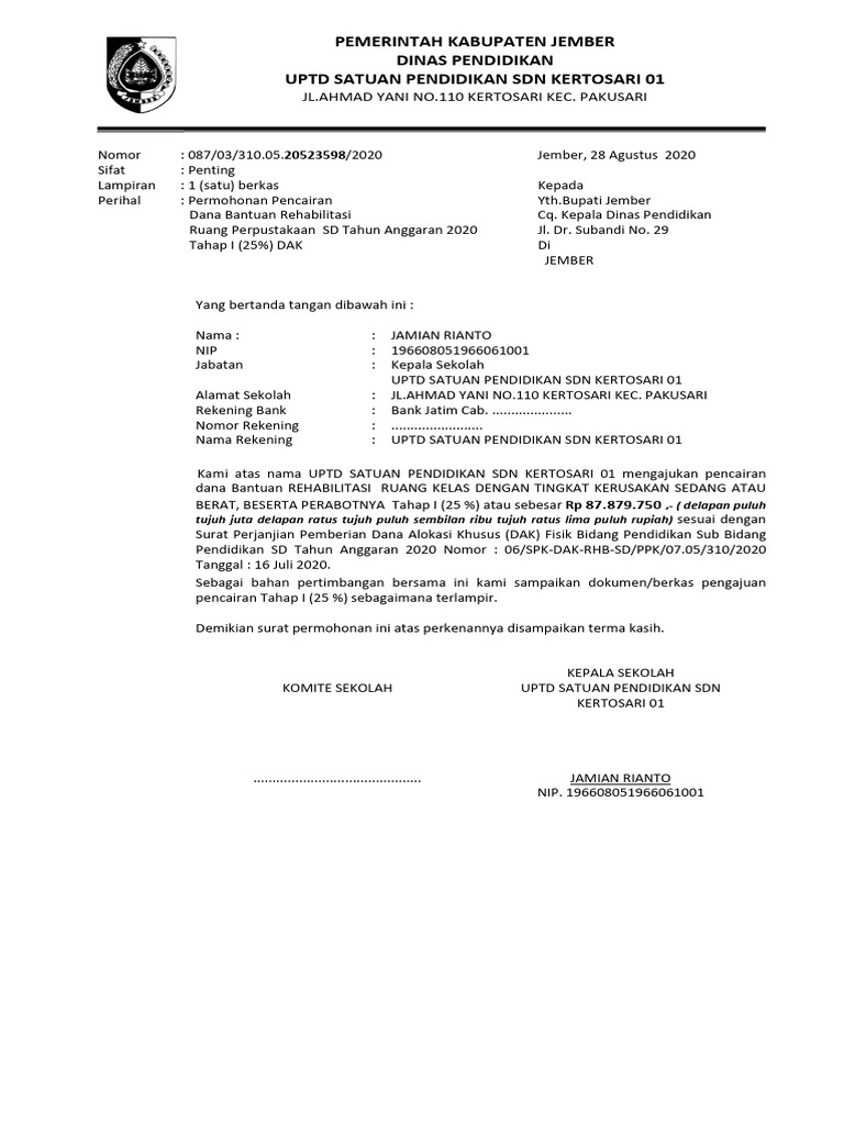 Contoh SPJ Tahap 1 Hal. 1 S.D 10 | PDF