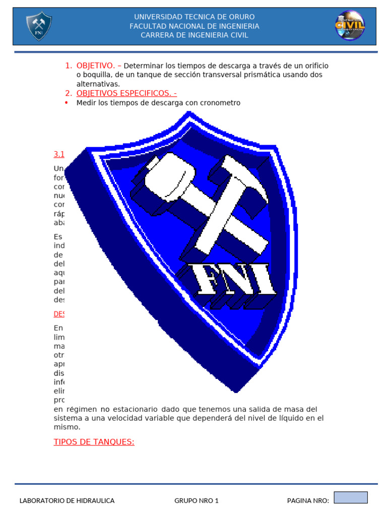 Lab 3 Hidra 2.1 | PDF | Líquidos | Descarga (hidrología)