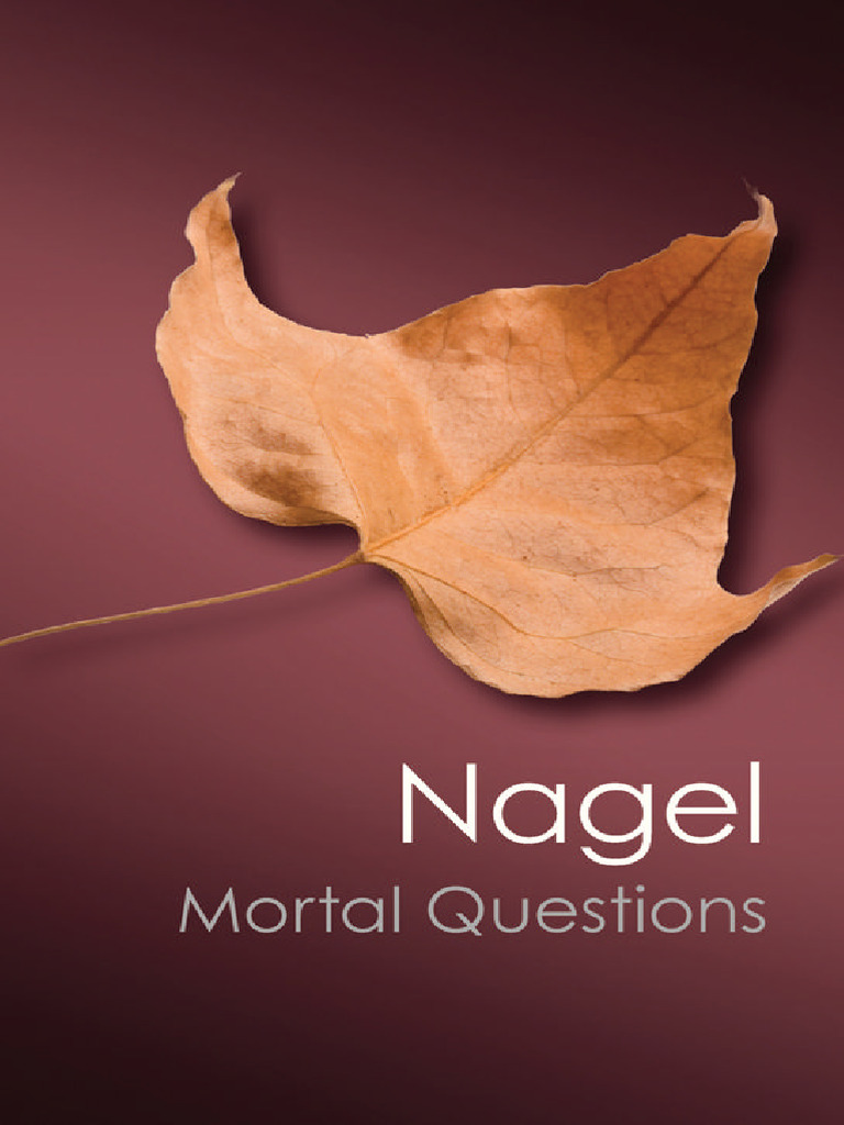 Thomas Nagel Mortal Questions Equality | PDF | Egalitarianism ...