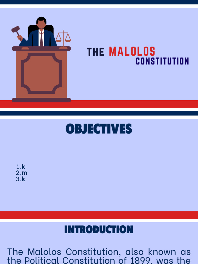 Significance of the Malolos Constitution | PDF | Government | Political ...