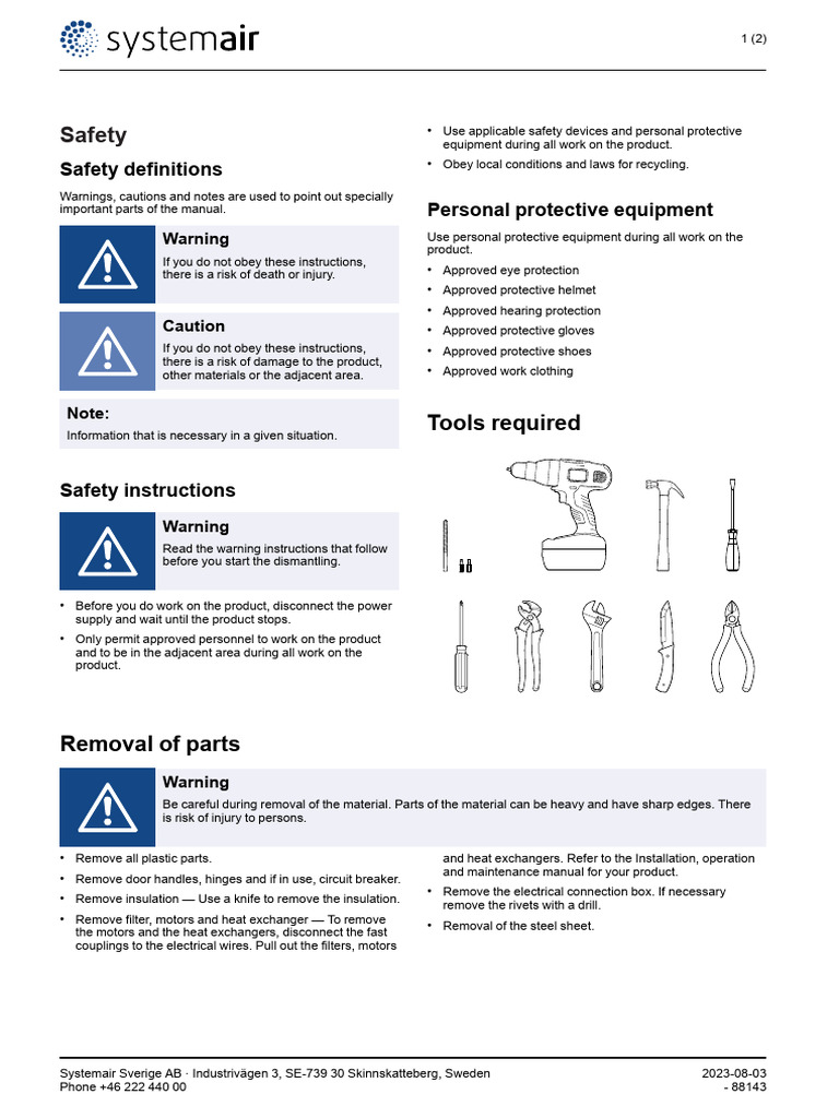 Recycling Manual - Topvex FC | PDF | Recycling | Personal Protective ...