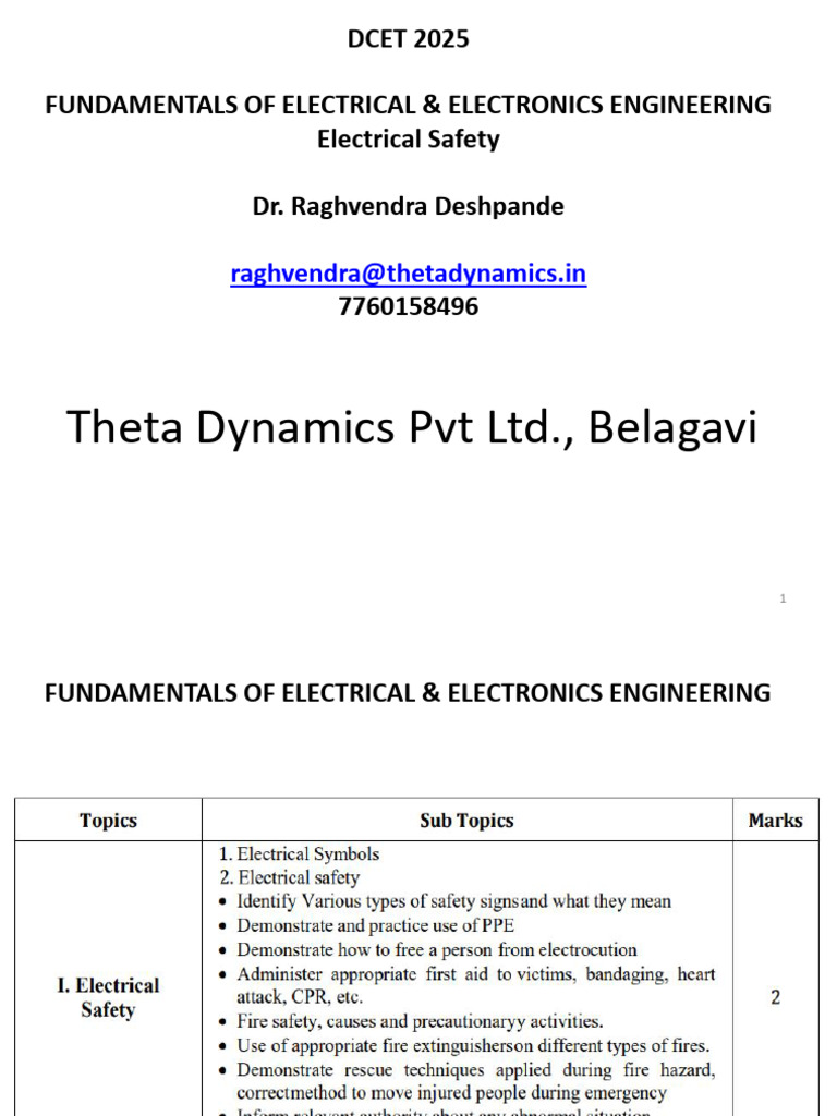 Electrical 1 | PDF