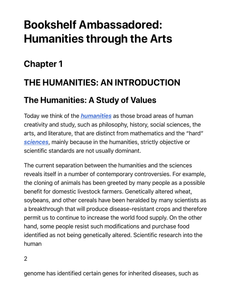 Chapter 1 6 Humanities Book | PDF | Perception | Leonardo Da Vinci