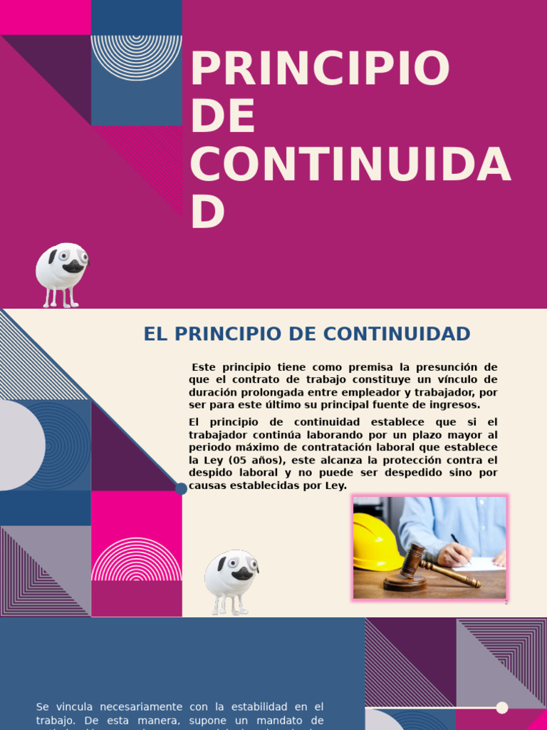 Principio de Continuidad Expo Martes | PDF | Derecho laboral | Justicia