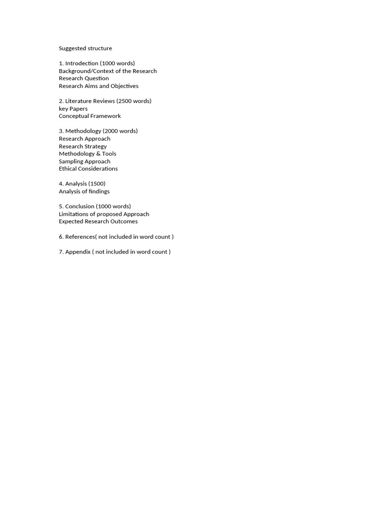 Research Paper Structure Guide | PDF
