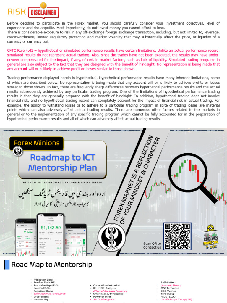00 - Roadmap To ICT Mentorship | PDF | Financial Risk | Foreign Exchange Market