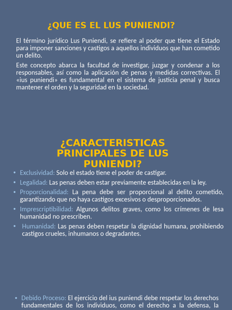 Que Es El Lus Puniendi (2) | PDF | Derecho penal | Debido al proceso