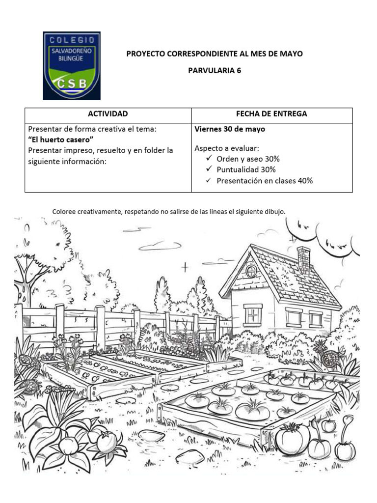 Parvularia 6 Proyecto CSB 2025 | PDF