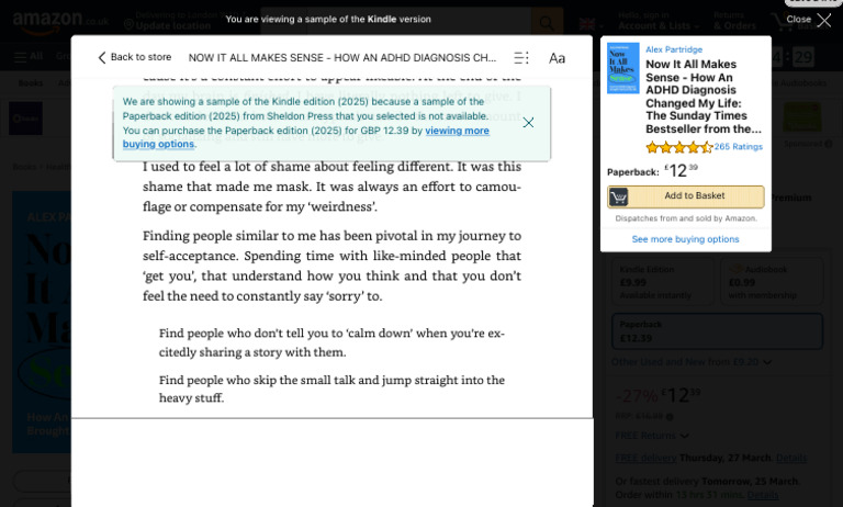 ADHD Clarity: Alex Partridge's Journey | PDF
