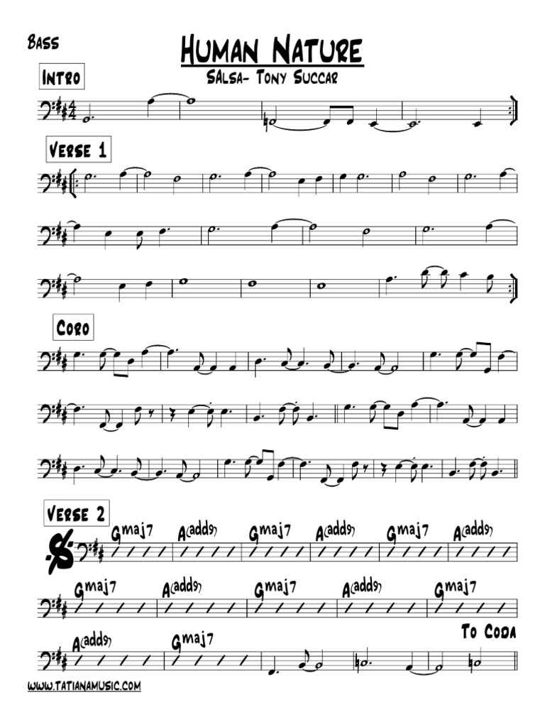 Human Nature Bass | PDF