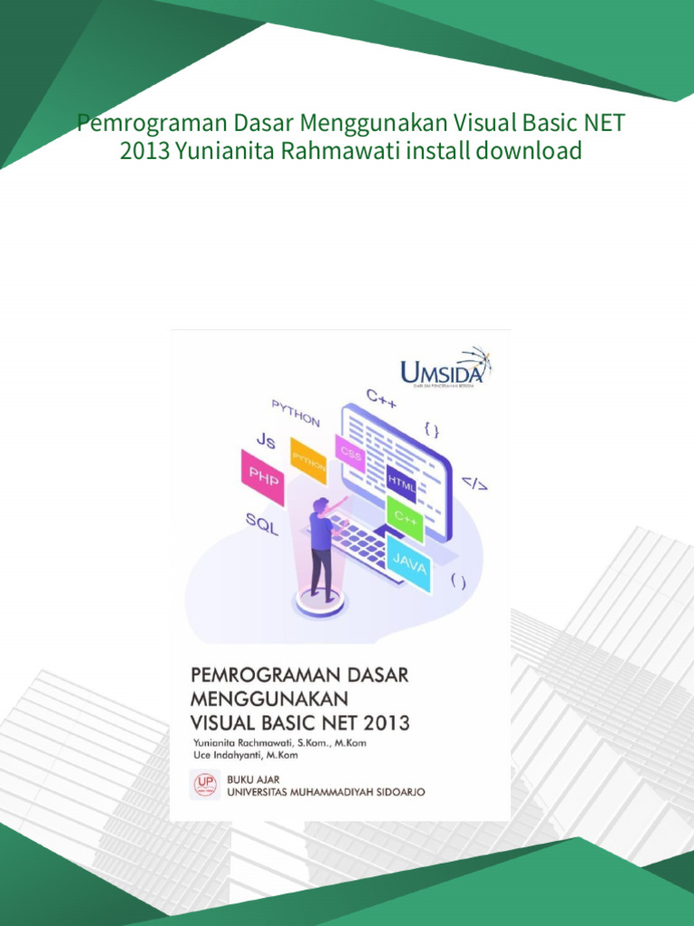 Pemrograman Dasar Menggunakan Visual Basic NET 2013 Yunianita Rahmawati PDF Download | PDF
