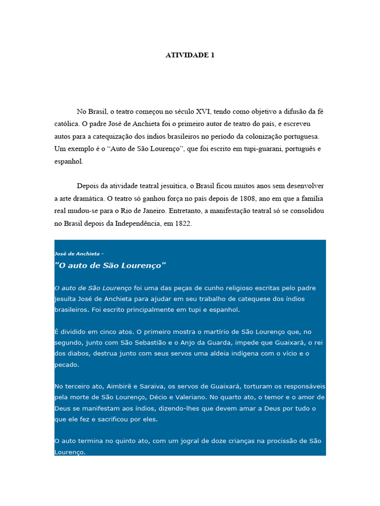 ATIVIDADE 1 | PDF