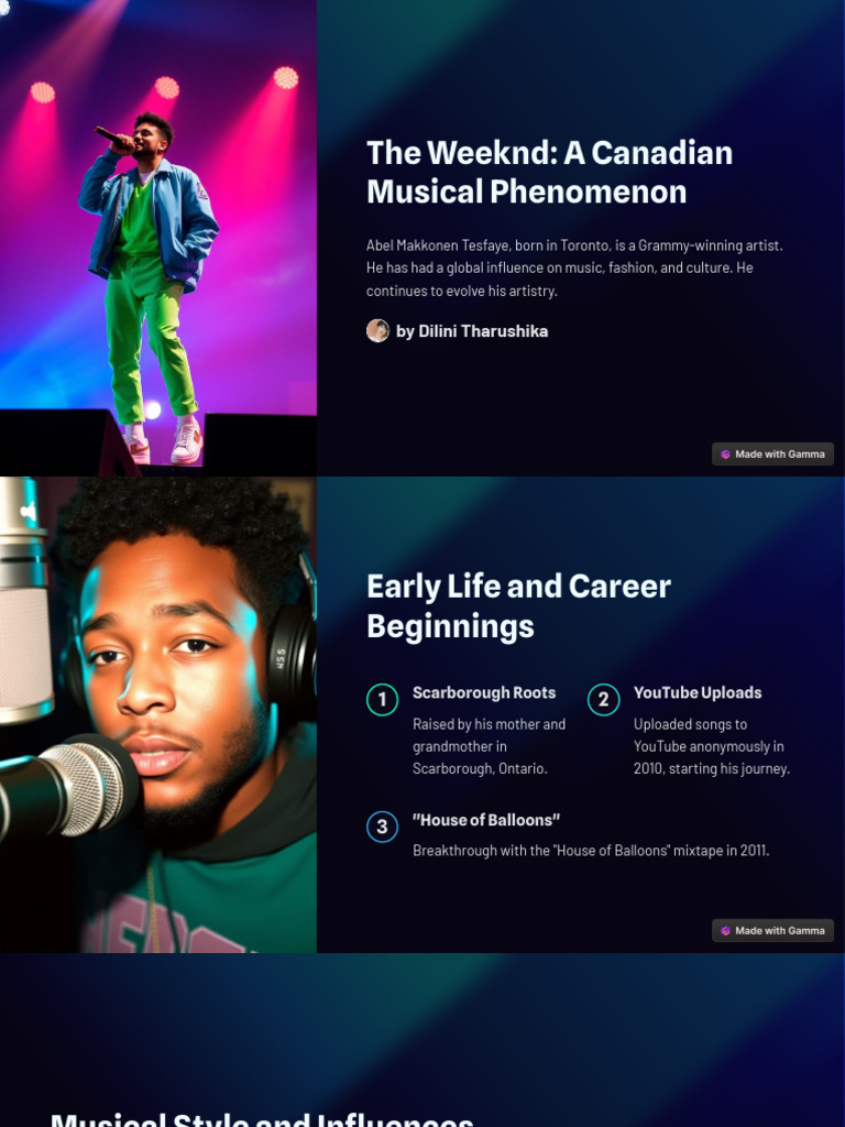 The Weeknd: Evolution of a Musical Icon | PDF