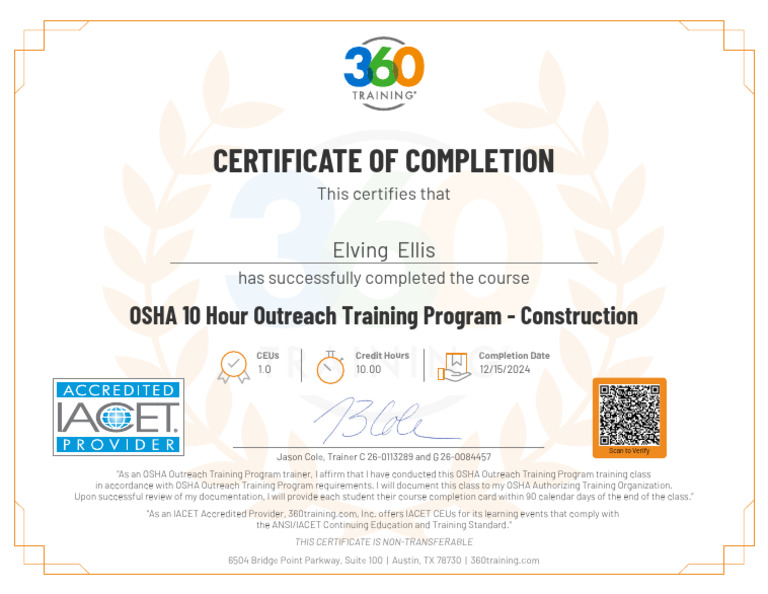 10 Hour Construction Industry Outreach | PDF