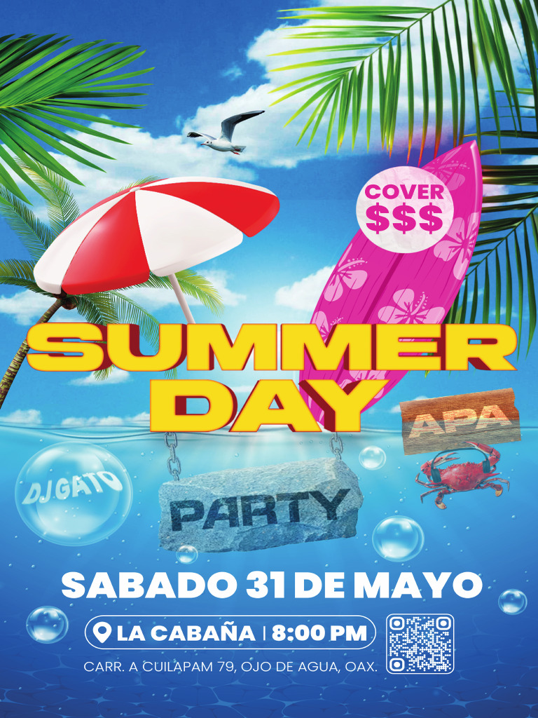 Cartel para Impresion Fiesta Summer | PDF