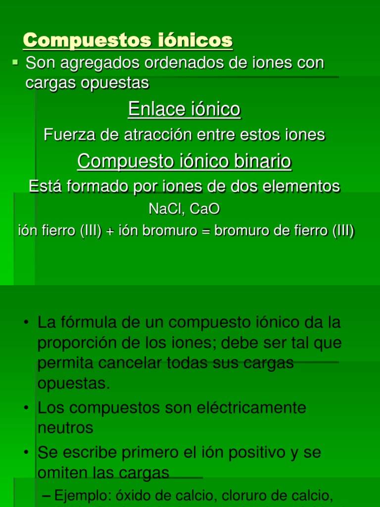 Compuestos Iónicos | PDF | Redox | Polaridad química