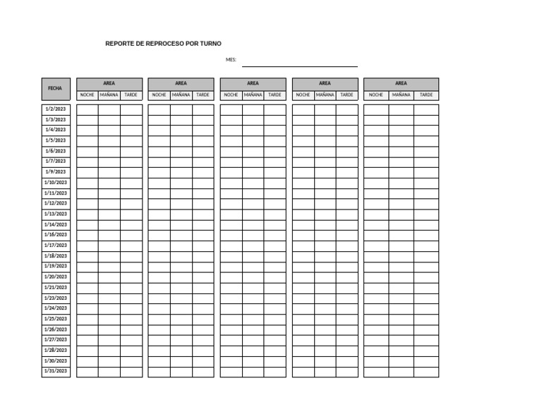 Reproceso Por Turno | PDF