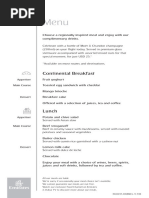 Cafe Akasa Menu | PDF | Meal | Cooking