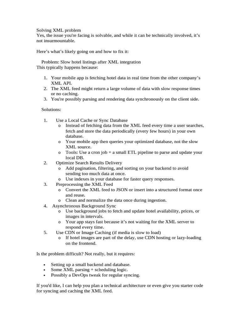 Solving XML Problem | PDF