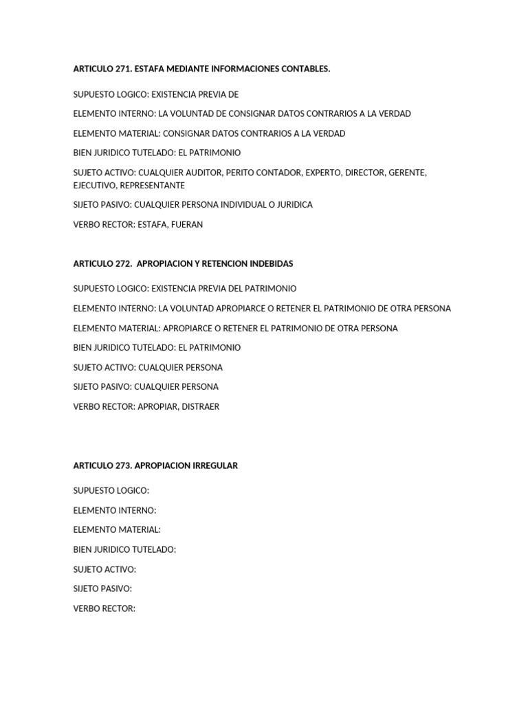 Articulo 271 | PDF