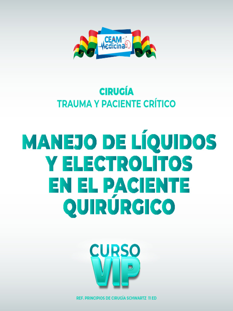 Manejo de Liquidos y Electrolitos | PDF | Sodio | Ósmosis