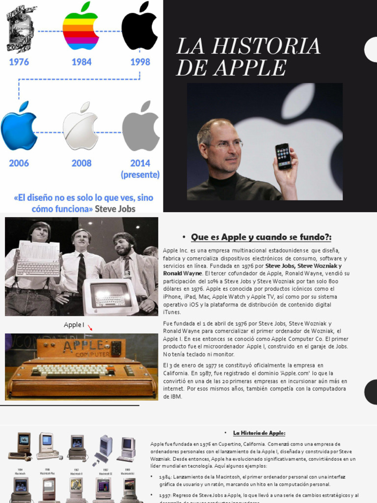 Historia de Apple Inc. desde 1976 | PDF | Apple Inc. | Aplicación movil