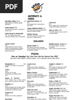 Colcachios Menu | PDF | Salad | Foods