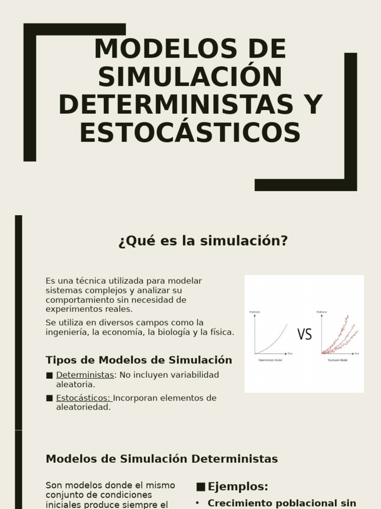 Modelos de Simulación Deterministas | PDF | Estocástico | Aleatoriedad