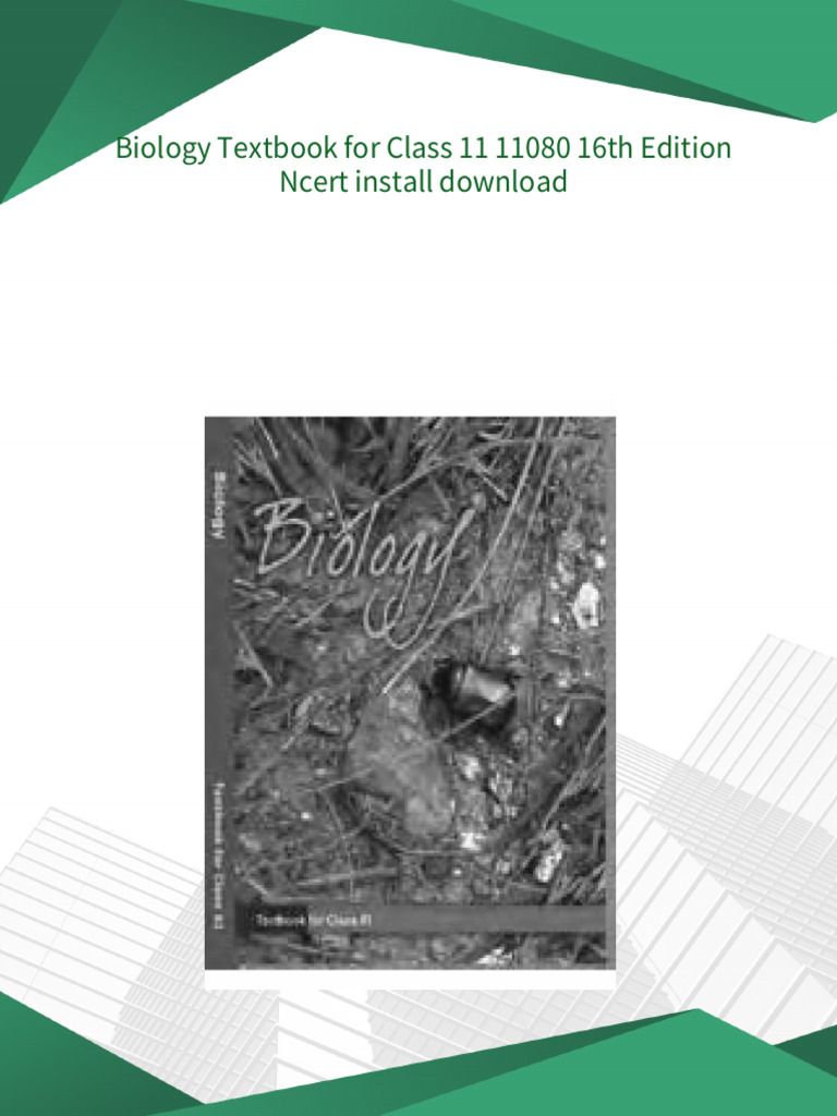 Class 11 Biology NCERT Textbook Download | PDF | Middle Ages ...