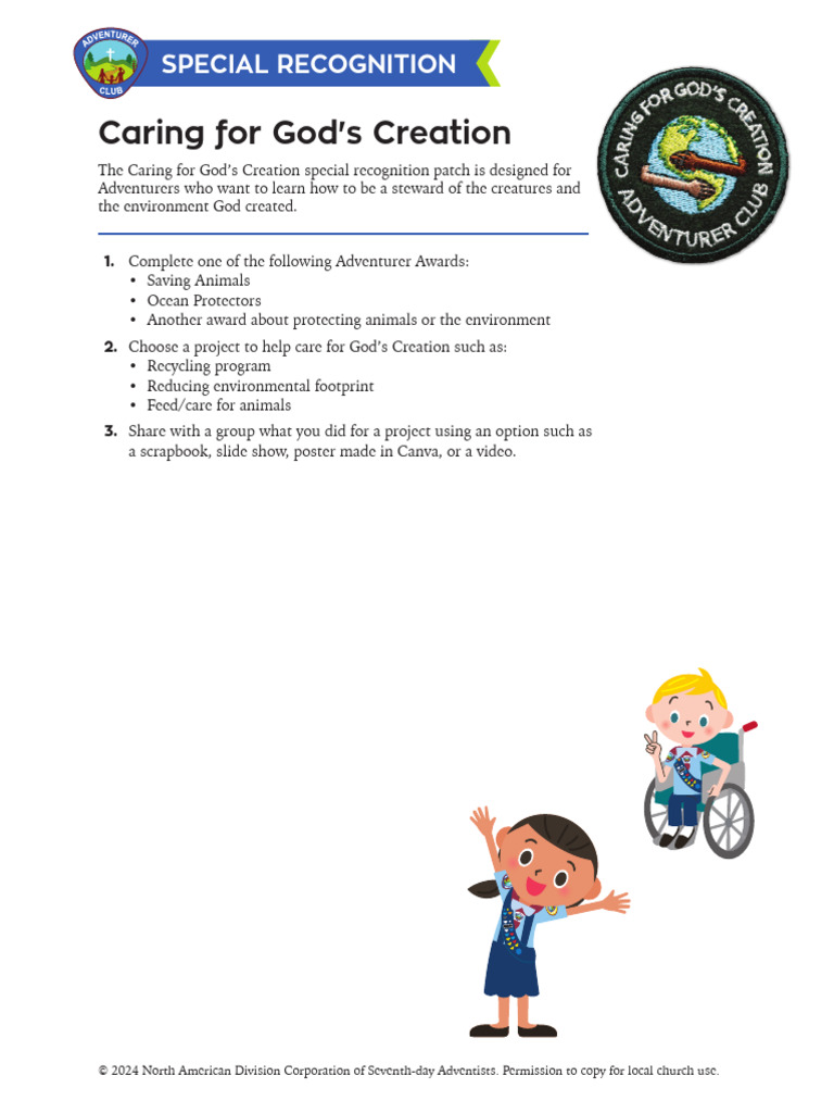 Caring for God's Creation Patch Guide | PDF