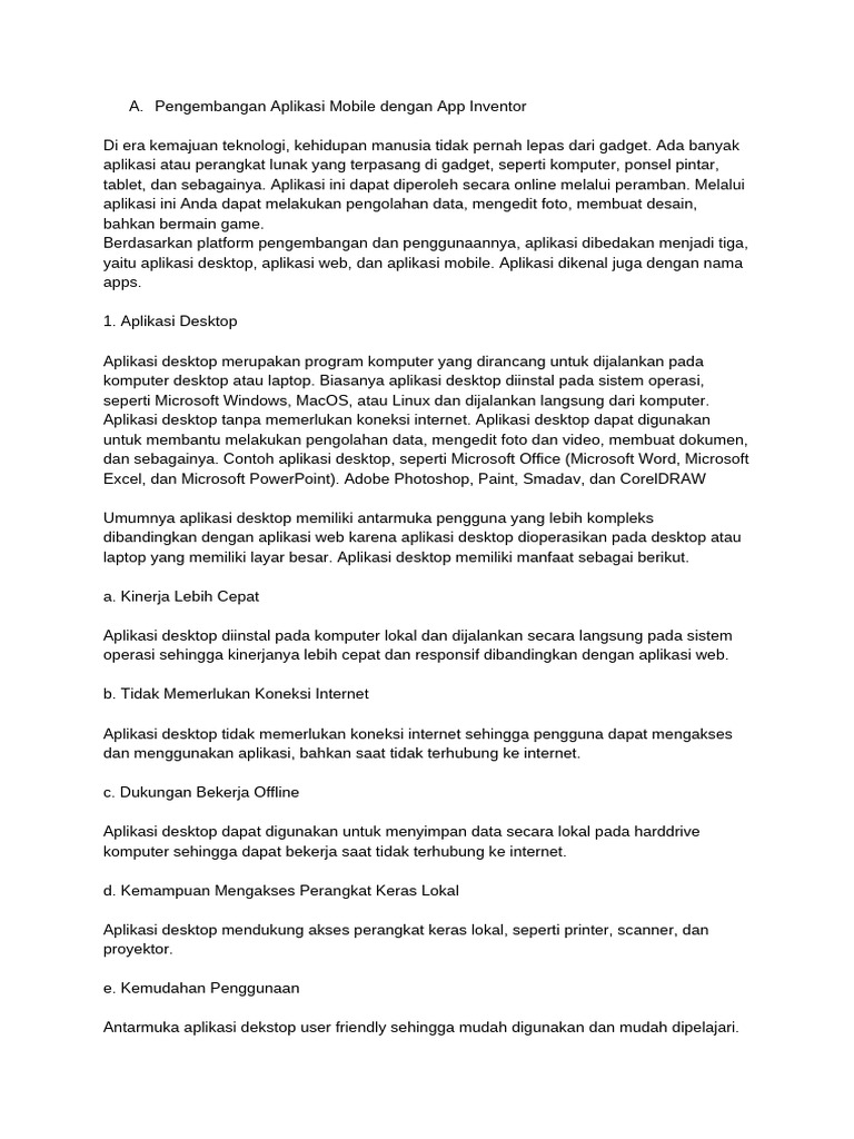 Pengembangan Aplikasi Mobile Dengan Library Kecerdasan Artifisial | PDF