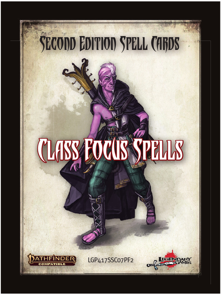 Legendary Spell Cards Class Focus Spells | PDF | Copyright | License