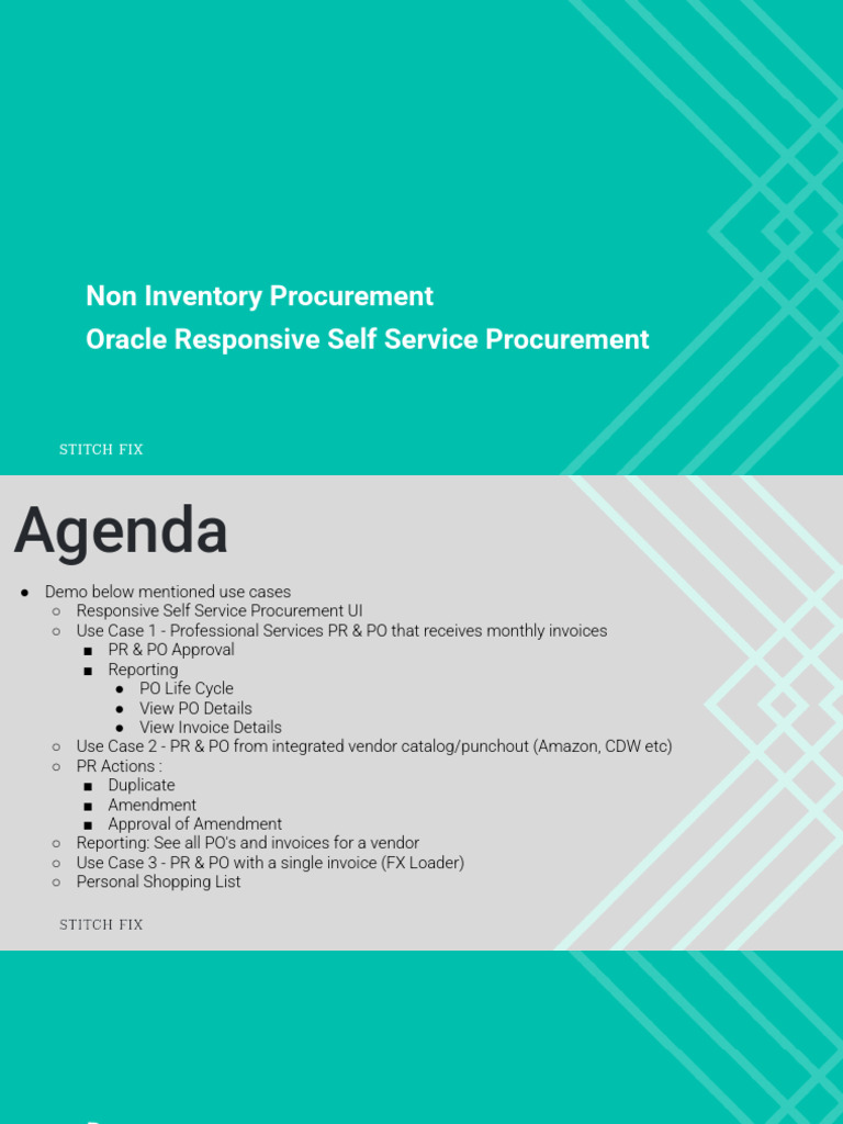 Non Inventory Procurement - Oracle RSSP | PDF | Computing | Software