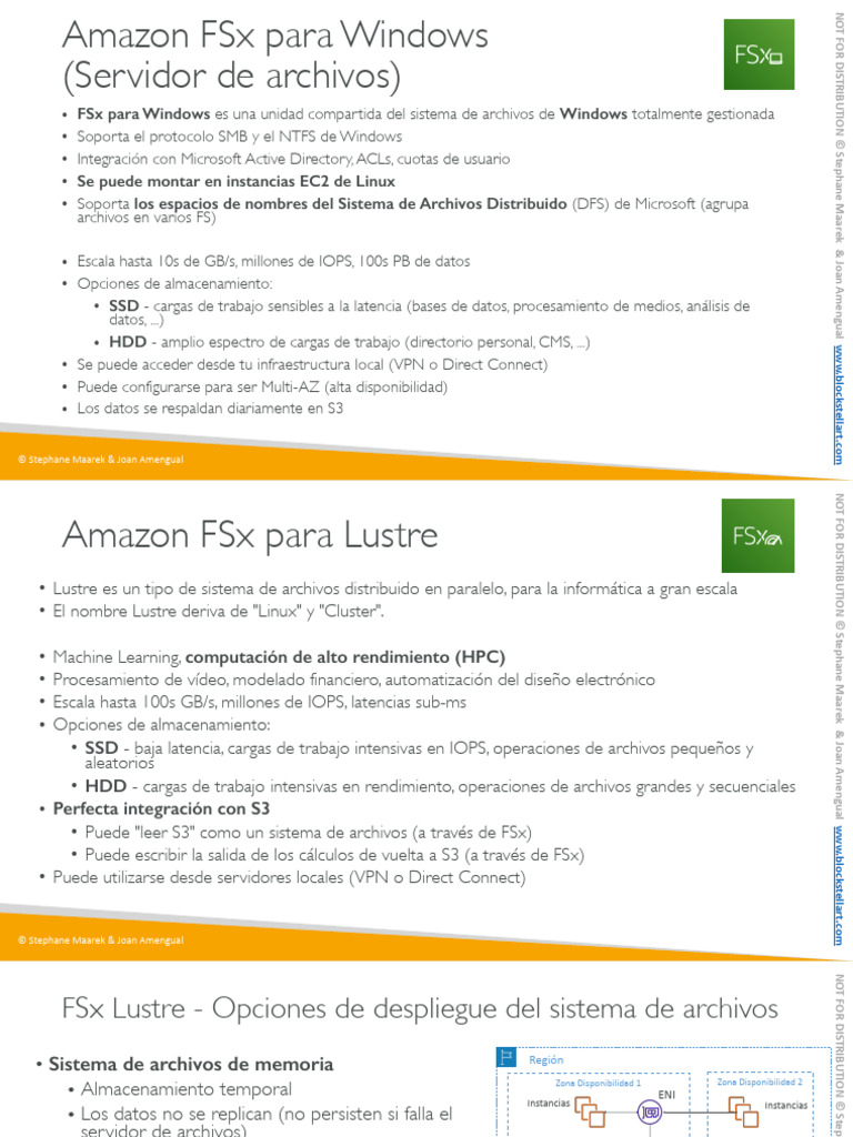 Amazon FSx | PDF | Archivo de computadora | Sistema de archivos