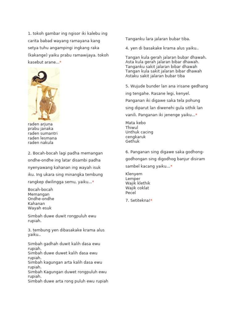 BAHASA JAWA 2 | PDF