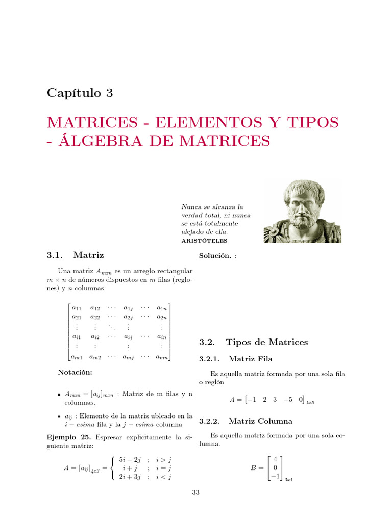 Imi Sem 3 s1 Matrices | PDF | Matriz (Matemáticas) | Conceptos matemáticos