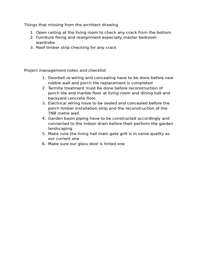 Pertama Project Management Note | PDF
