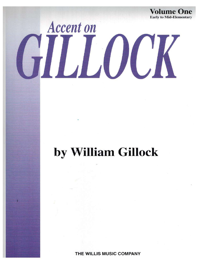 Accent On Gillock 1 | PDF