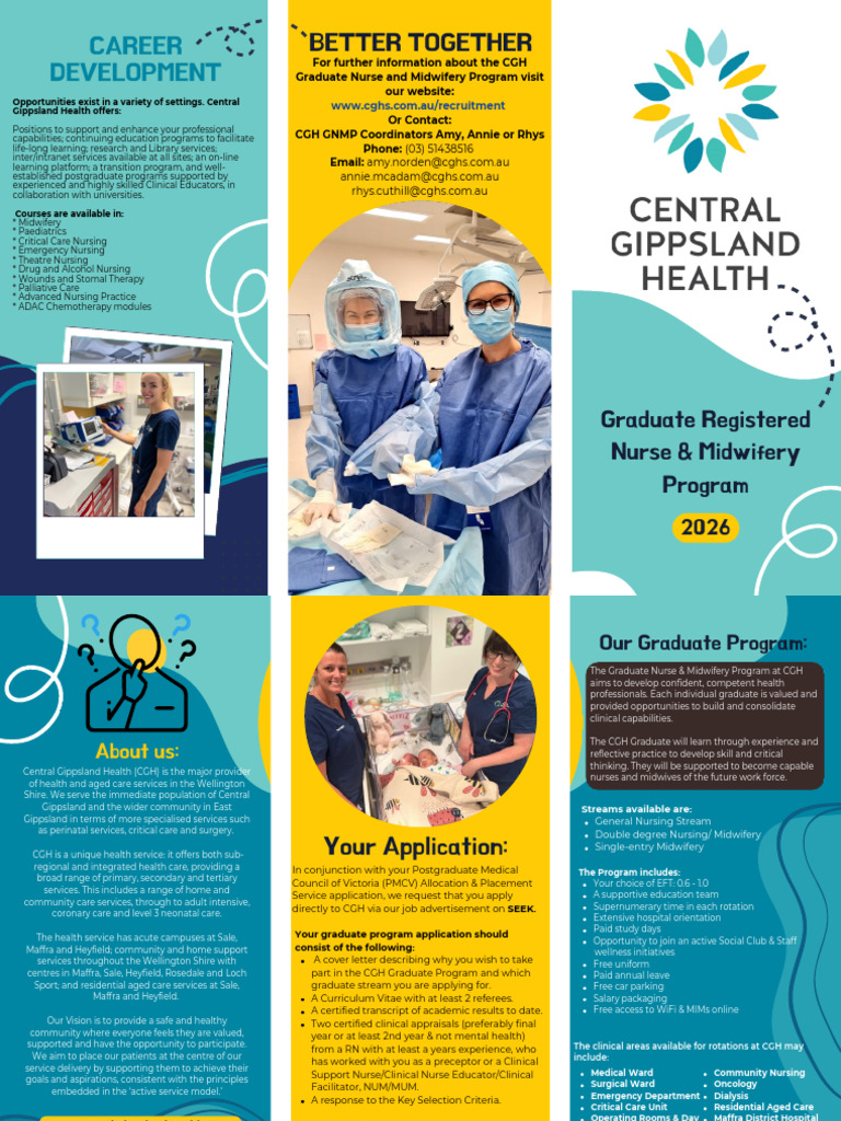 CGH Graduate Nurse & Midwifery Program 2026 | PDF | Nursing | Health Care