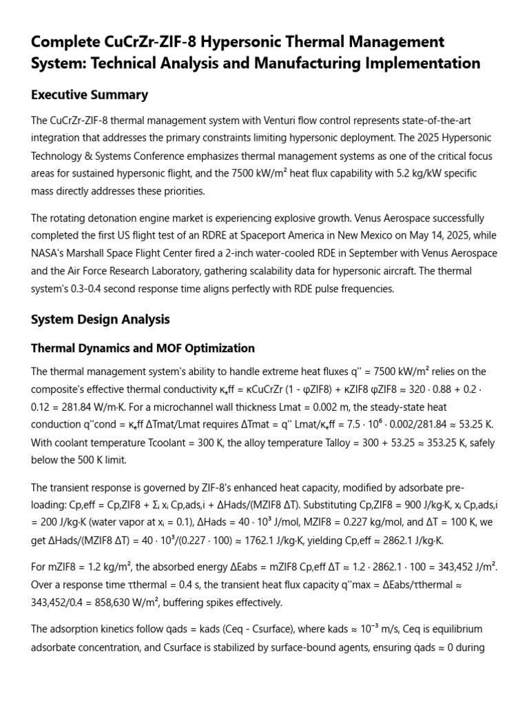RDE Hypersonic | PDF | Carbon Nanotube | Chemical Reactions