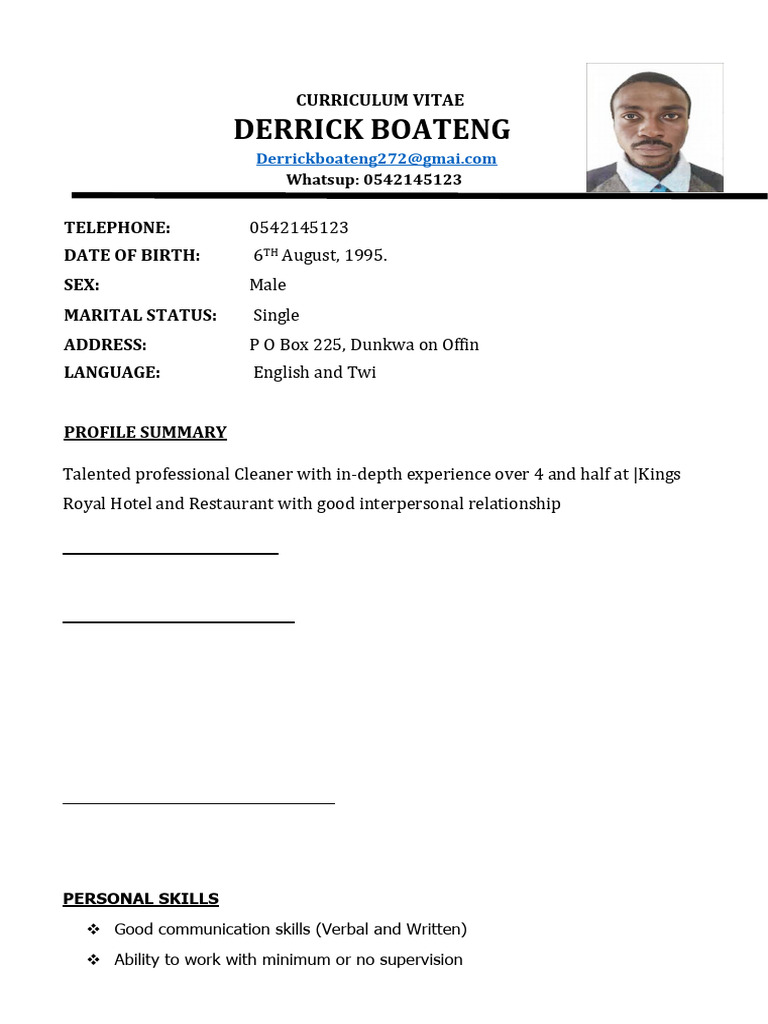 Derrick Boateng Cleaning 2 | PDF