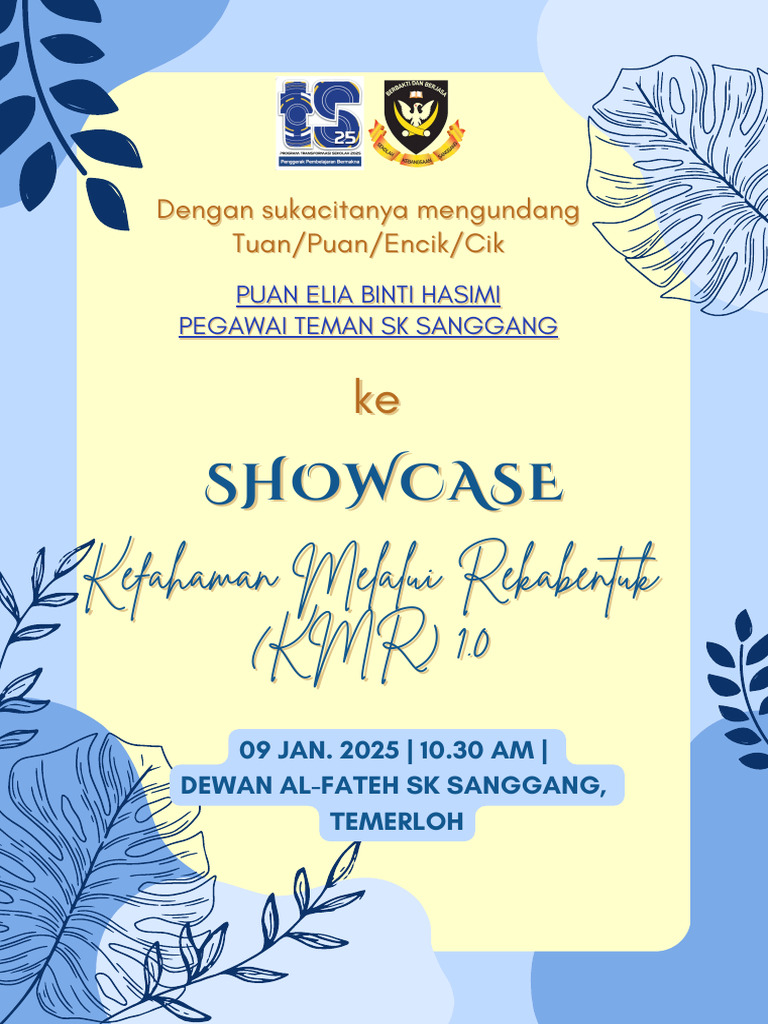 Kad Jemputan Showcase KMR 1.0 | PDF
