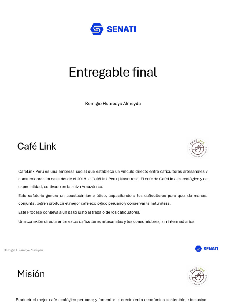 Calidad Total - Entregable Final | PDF | café | Perú