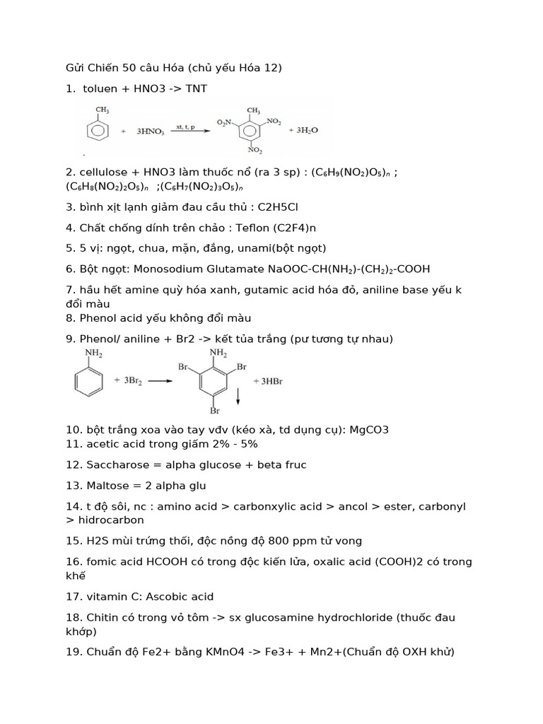 Toluen HNO3 TNT | PDF