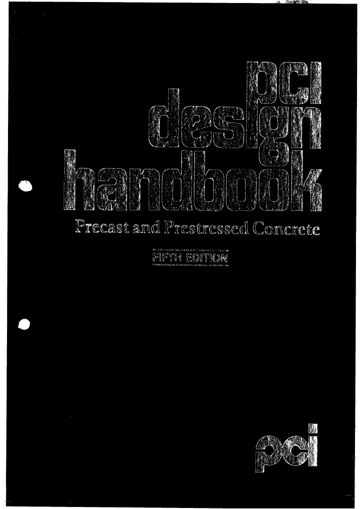 PCI Handbook Precast Pre Stressed | PDF