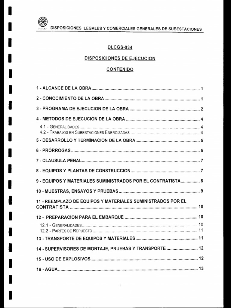 EDELCA - Disposiciones Legales y Comerciales Generales de Subestaciones ...