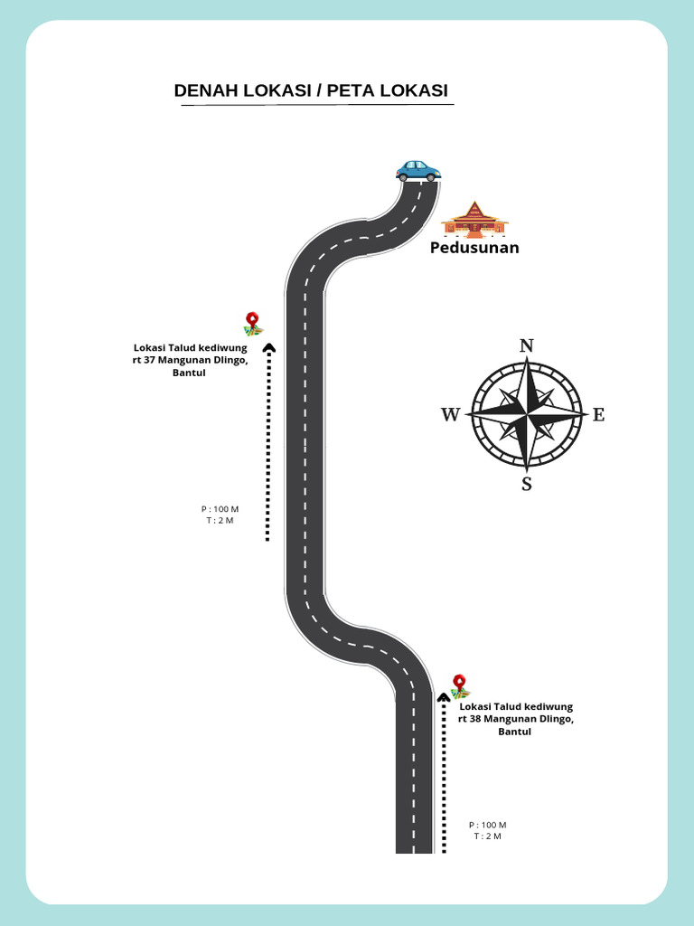 Denah Jalan Talud | PDF