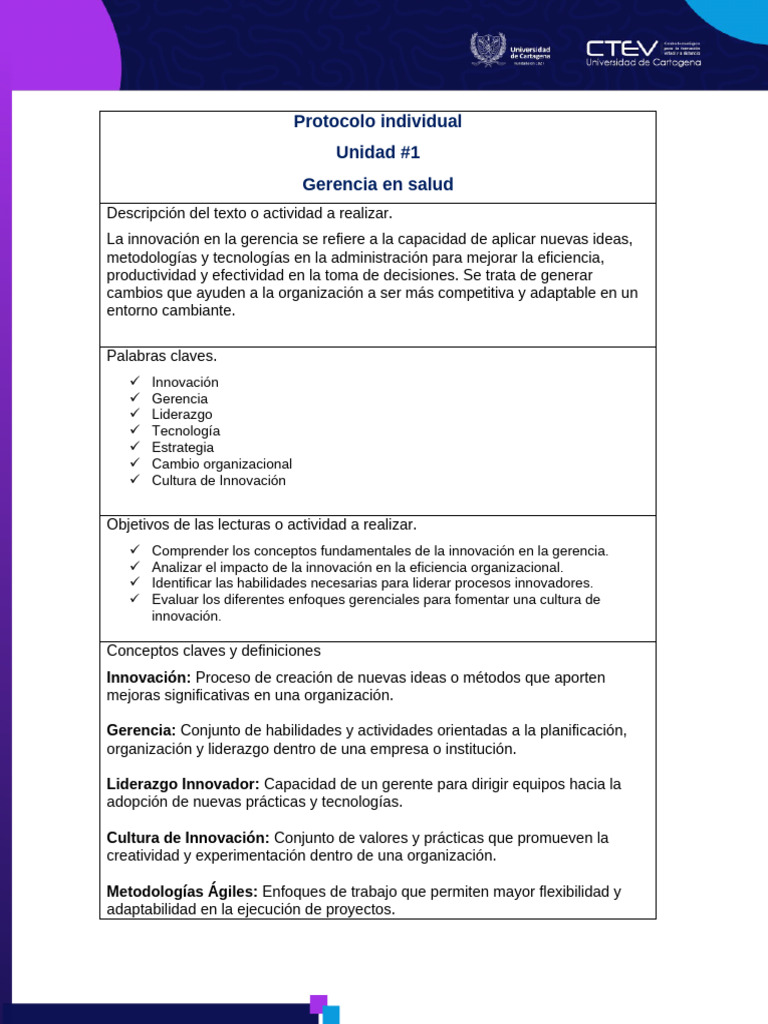 Plantilla Protocolo Individual (3) | PDF | Innovación | Liderazgo