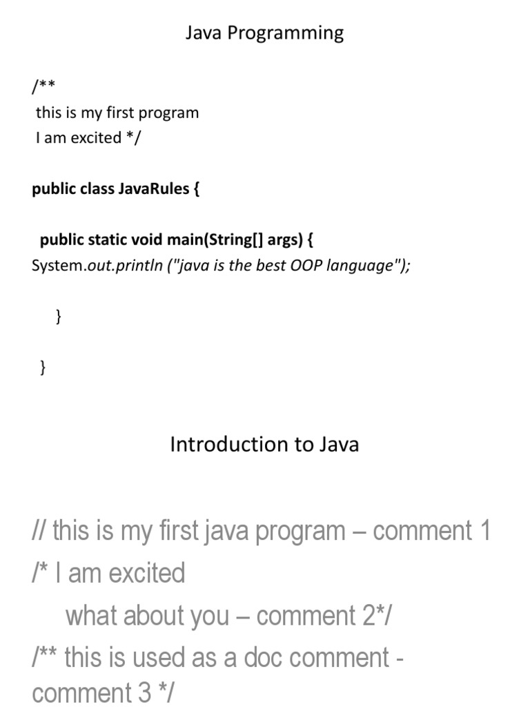 Java Programming This Is My First Program I Am Excited Pdf Java Programming Language