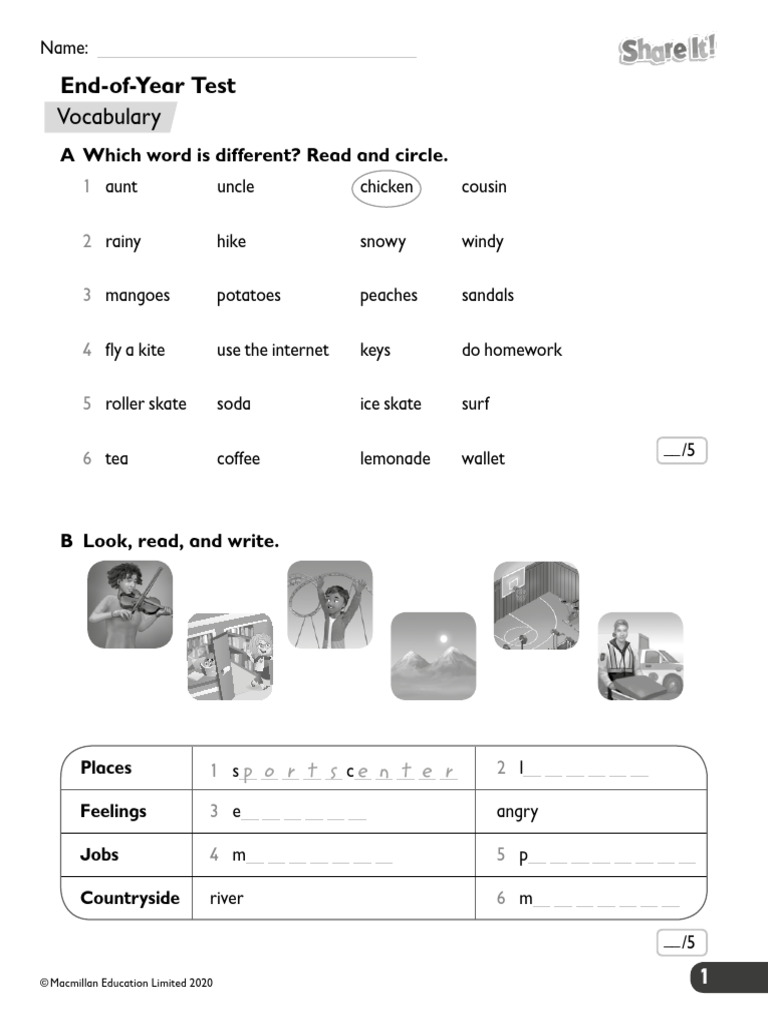 Si Trc3 Eoy Test | PDF | Phonics | Learning